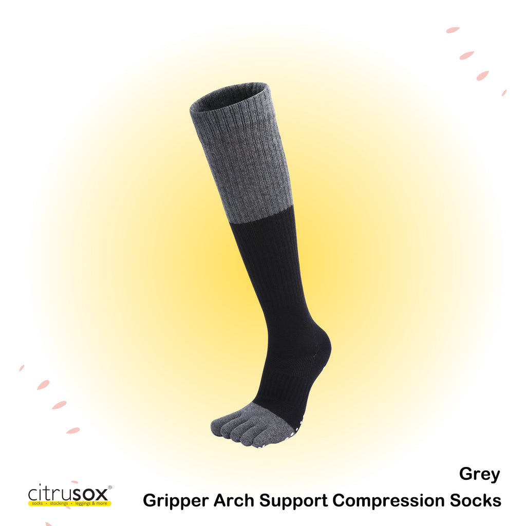 Gripper Arch Support Compression Knee Socks – Citrusox