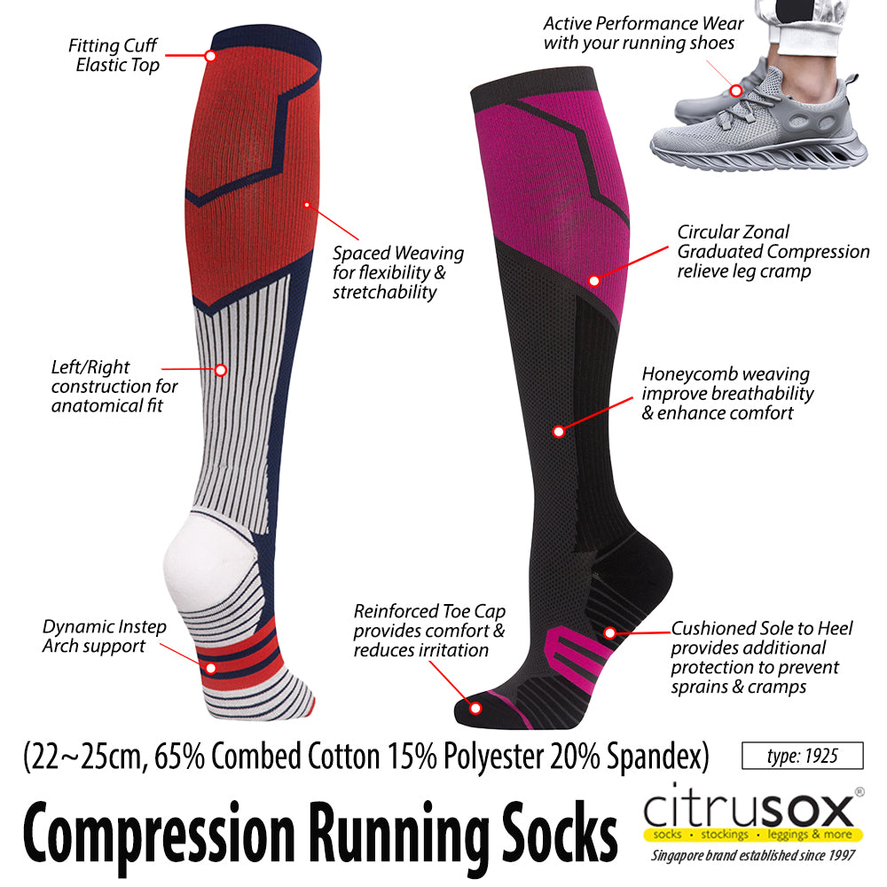 Compression Marathon Sports Knee Socks – Citrusox