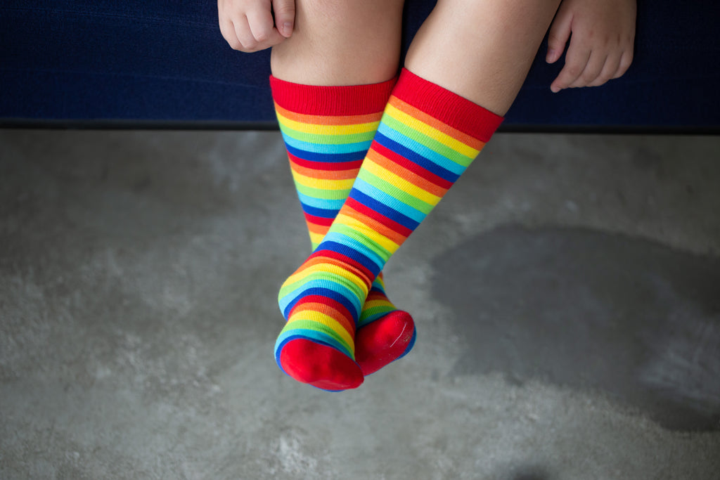 Kids Knee High Cotton Socks