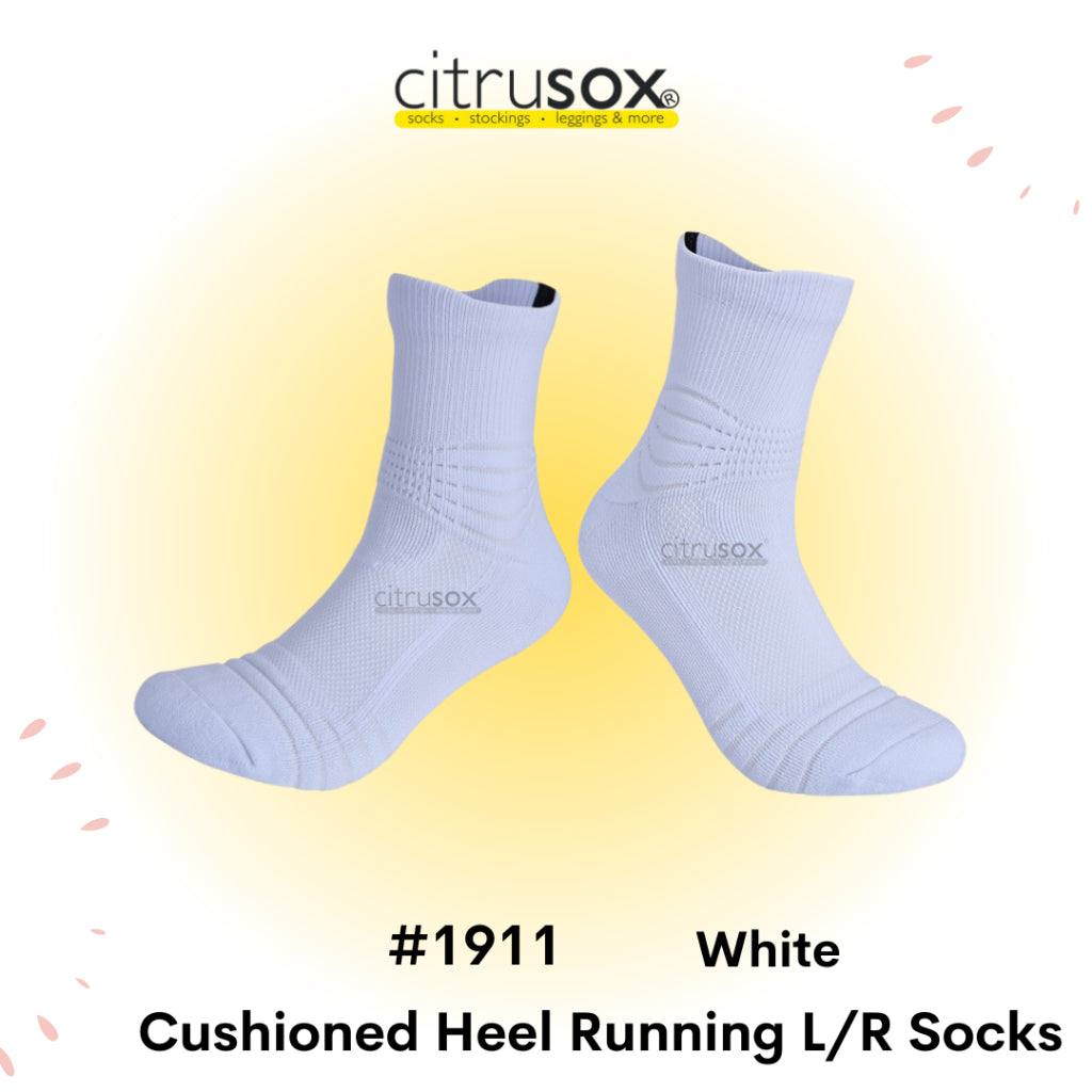 Cushioned Heel Running Performance Left-Right Socks – Citrusox