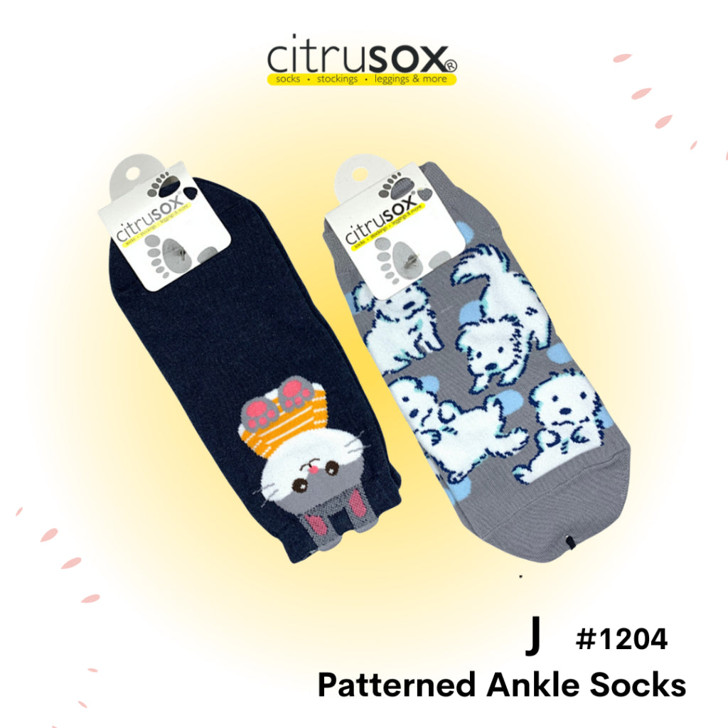 Cute Cartoon Ankle Socks [2 Pairs] – Citrusox