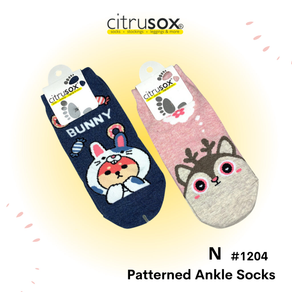 Cute Cartoon Ankle Socks [2 Pairs] – Citrusox