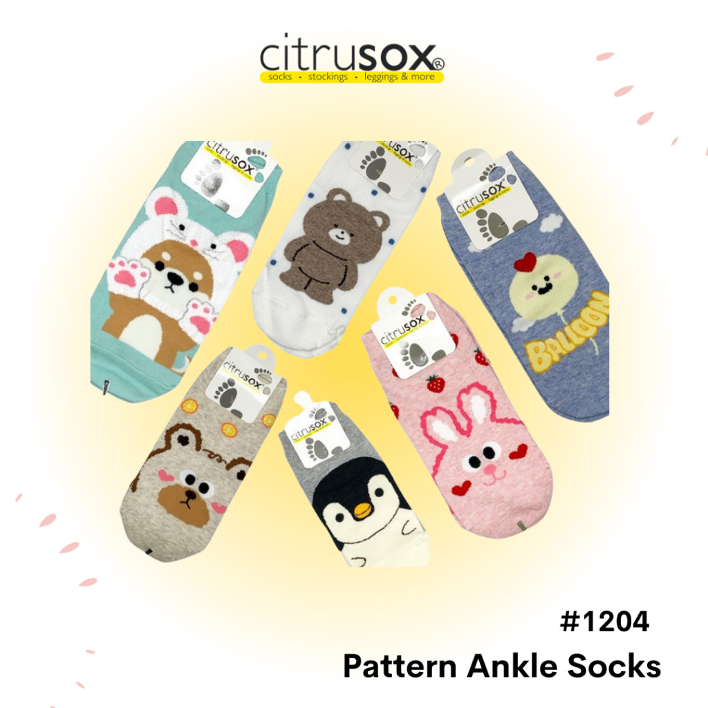 Cute Cartoon Ankle Socks [2 Pairs] – Citrusox