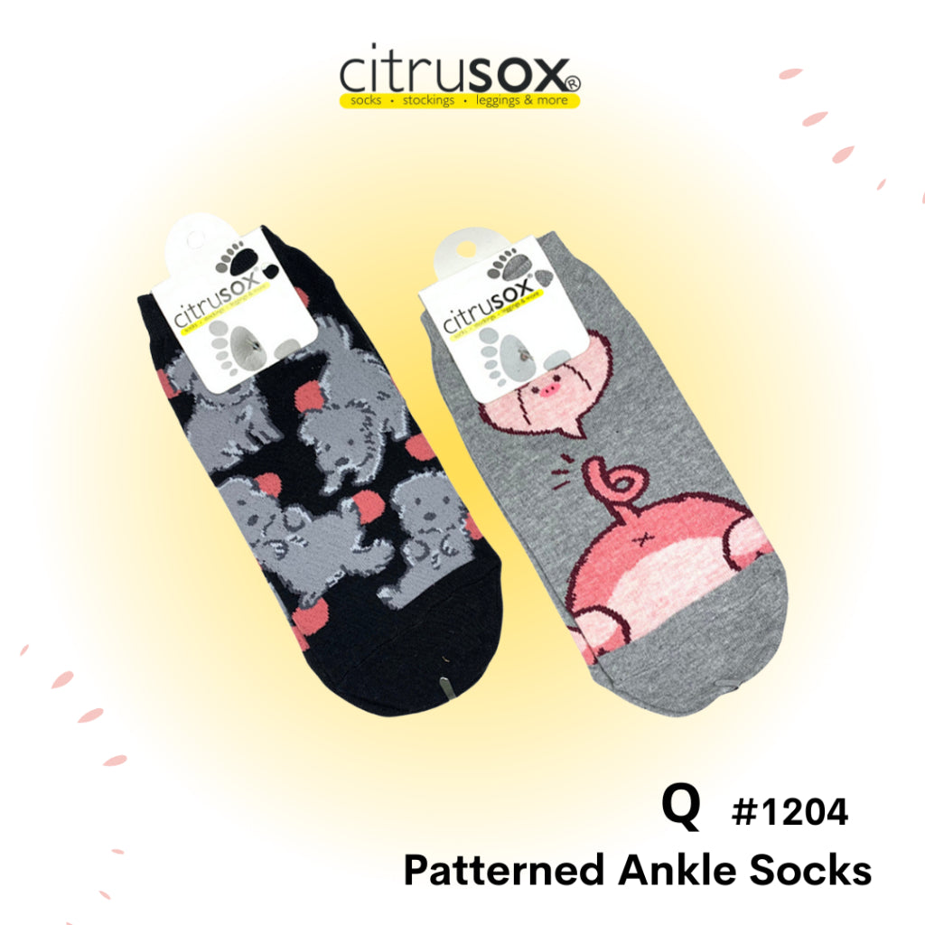 Cute Cartoon Ankle Socks [2 Pairs] – Citrusox