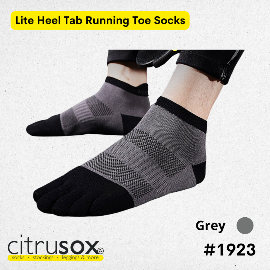Lite Heel Tab Running Toe Socks – Citrusox