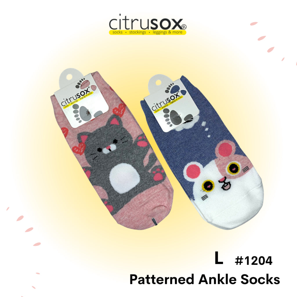 Cute Cartoon Ankle Socks [2 Pairs] – Citrusox